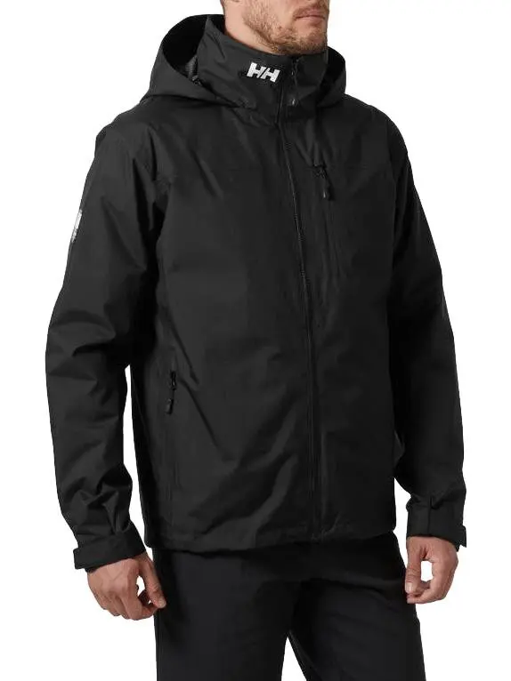 Helly Hansen Hooded Waterproof Sailing Jacket - Black