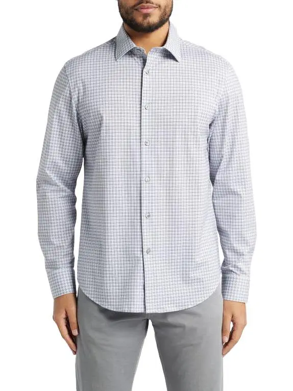Bugatchi James Ooohcotton® Button-up Shirt - Platinum
