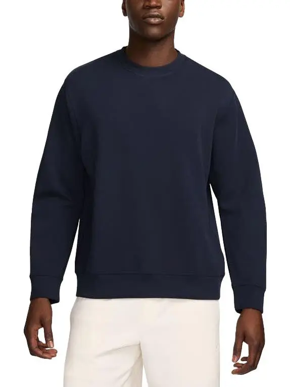 Nike 24.7 Impossibly Soft Dri-fit Crew Sweatshirt - Obsidian