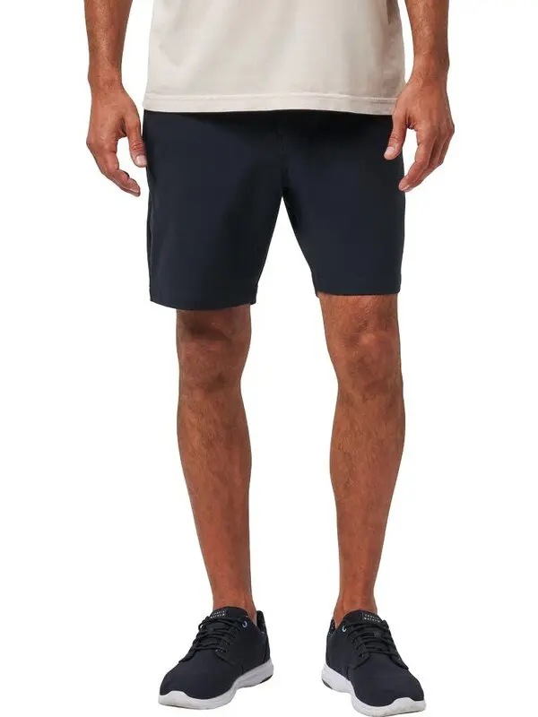 Travis Mathew Stretchknit 8-inch Shorts - Black