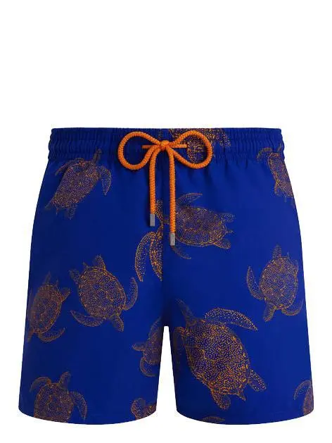 Vilebrequin Printed Swim Trunks - Blue