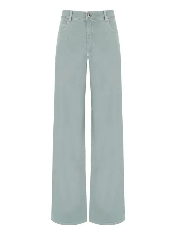 Max Mara Medina Wide Leg Jeans - Light Blue