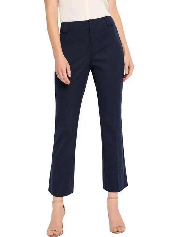 NIC+ZOE Plaza Ankle Demi Bootcut Pants - Dark Indigo
