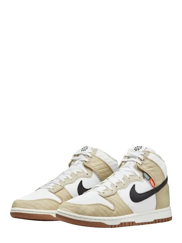 Nike Dunk Hi Retro Basketball Sneakers - 200 Rattan/black-white