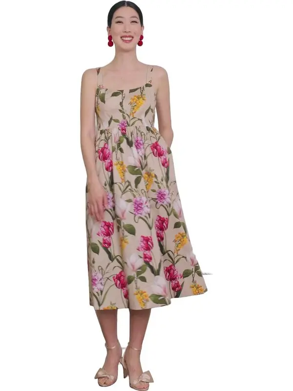 Sachin & Babi Olena Fit & Flare Dress - French Bristre Blossoms