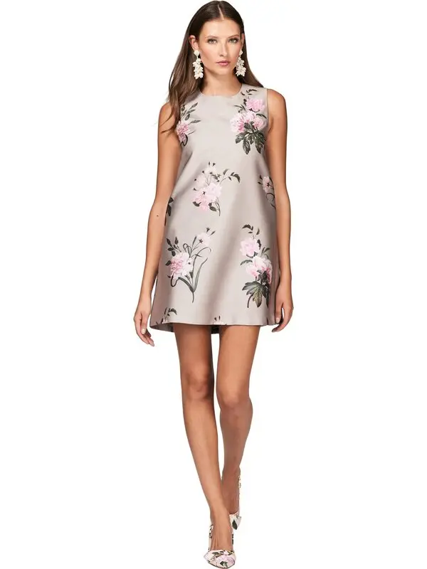 Sachin & Babi Uma Printed Mini Dress - Pewter English Rose