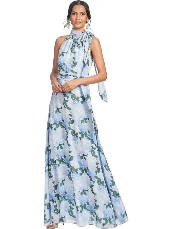 Sachin & Babi Kayla Gown - Glacial Peonies