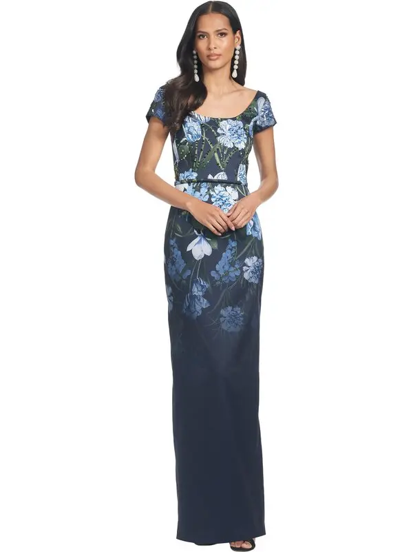 Sachin & Babi Embellished Grace Gown - Night Sky Prima Garden