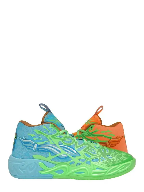 PUMA Lamelo Ball Mb.04 Teenage Mutant Ninja Turtles Sneakers - Fluro Green Pes/puma Green/bright Aqua
