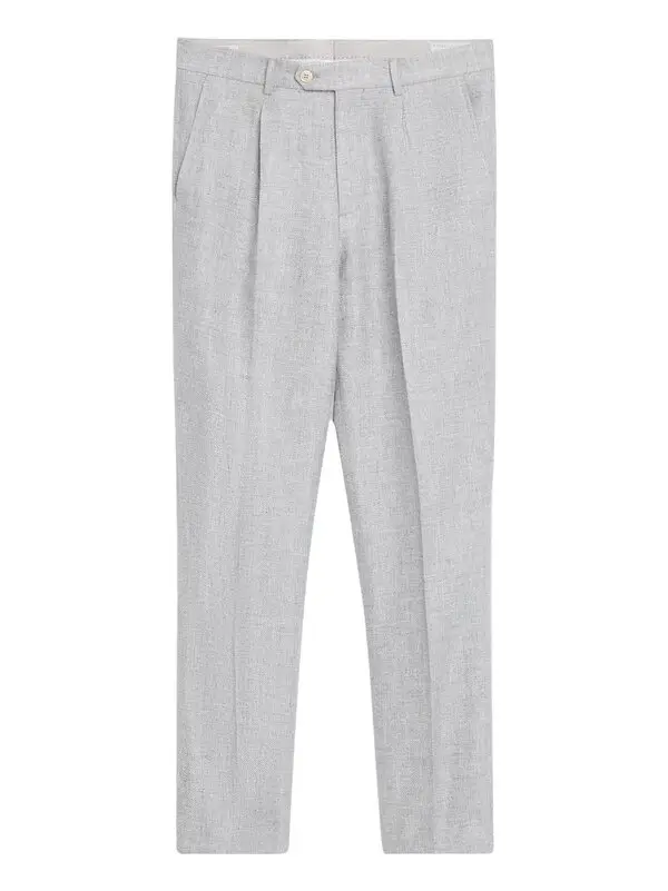 Brunello Cucinelli Straight-fit Pleated Pants - Grey