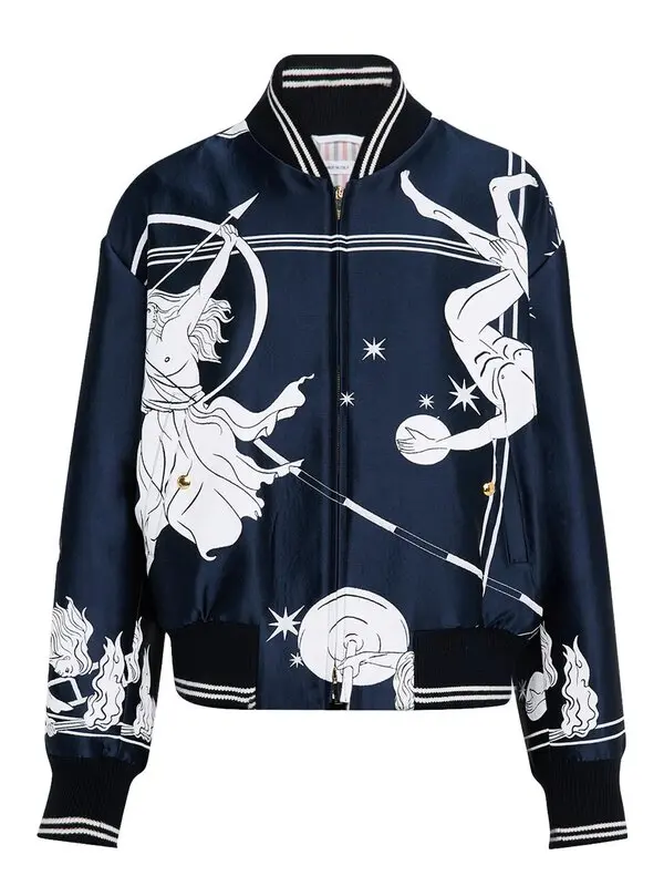 Thom Browne Olympic Constellation Blouson Jacket - Navy