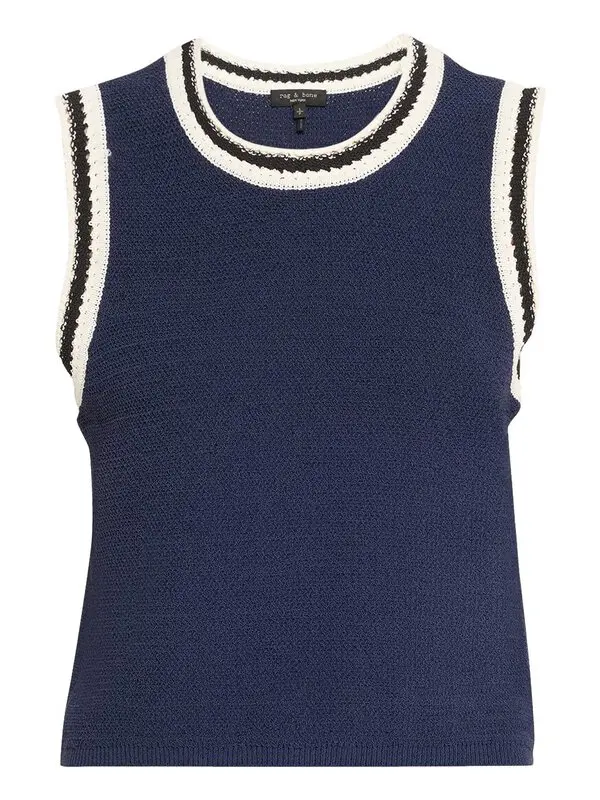 Rag & Bone Meghan Knit Vest - Navy