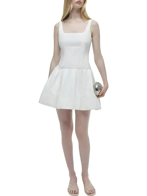 Simkhai Lucy Sleeveless Mini Dress - White