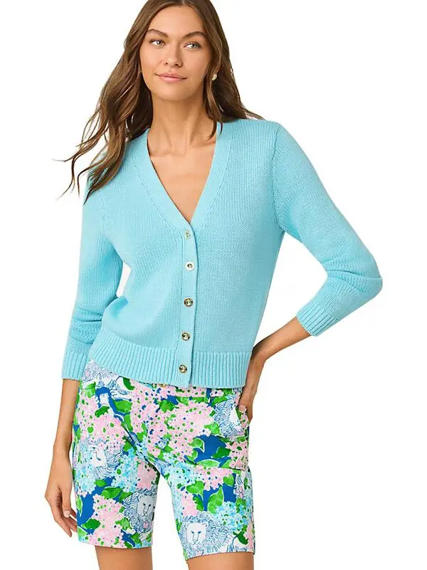 LILLY PULITZER Tippery Cardigan - Day Dream Blue