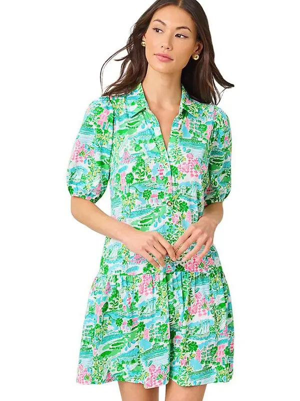 LILLY PULITZER Bingley Shirt Dress - Multi South Carolina Destination