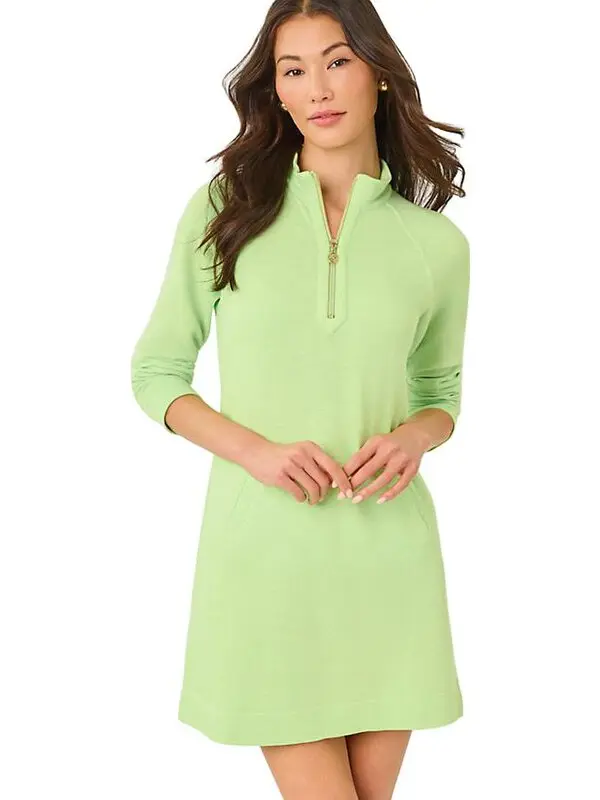 LILLY PULITZER Ashlee Half-zip Dress - Pistachio Macaron