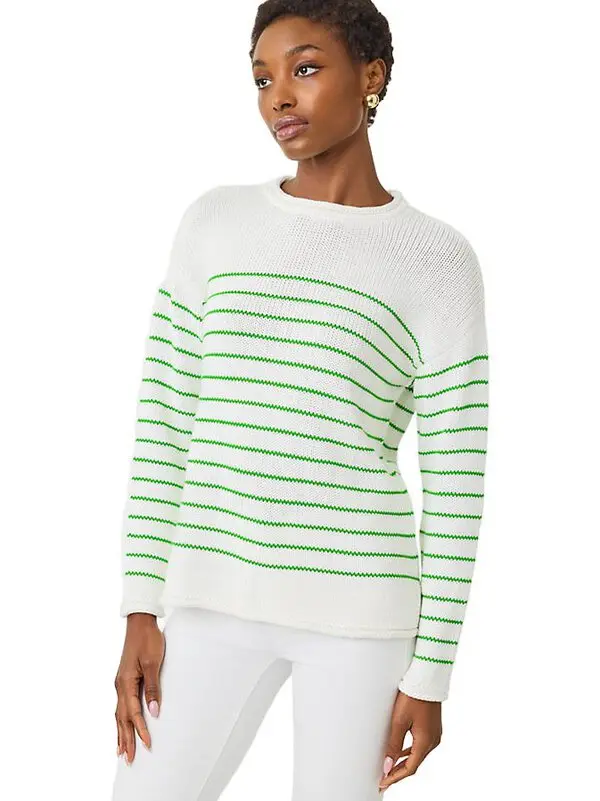 LILLY PULITZER Lotan Sweater - Putting Green Tidepool Stripe