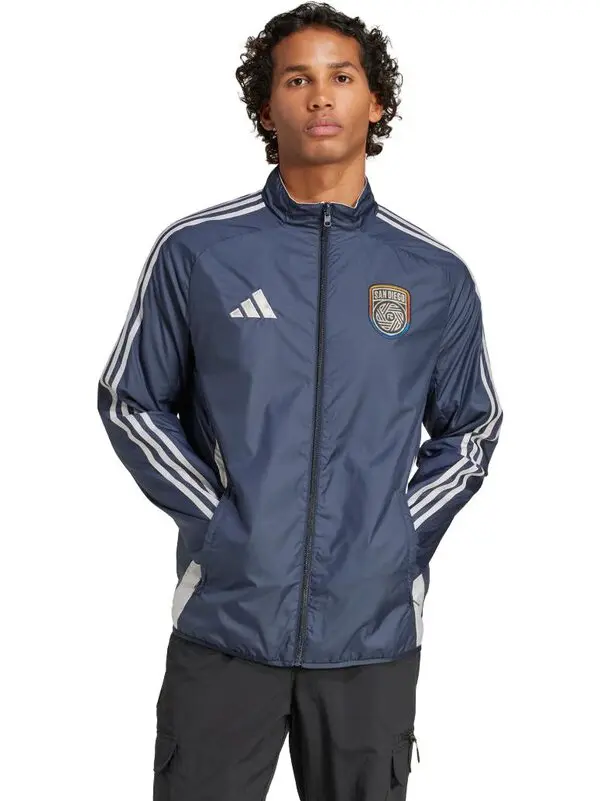 Adidas San Diego Fc Anthem Reversible Jacket - Night Navy