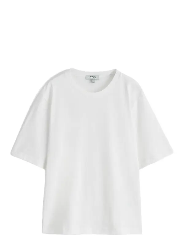 Cos Relaxed Cotton T-shirt - White