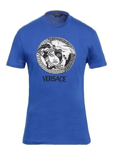 Versace T-shirt Bright Size Cotton, Viscose - Blue