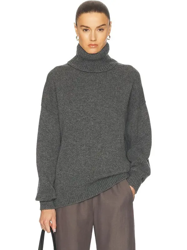 &daughter Balla Rollneck Sweater - Derby Grey