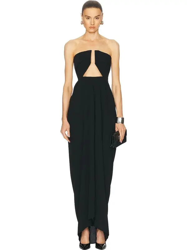 Rick Owens Amphora Prong Gown - Black