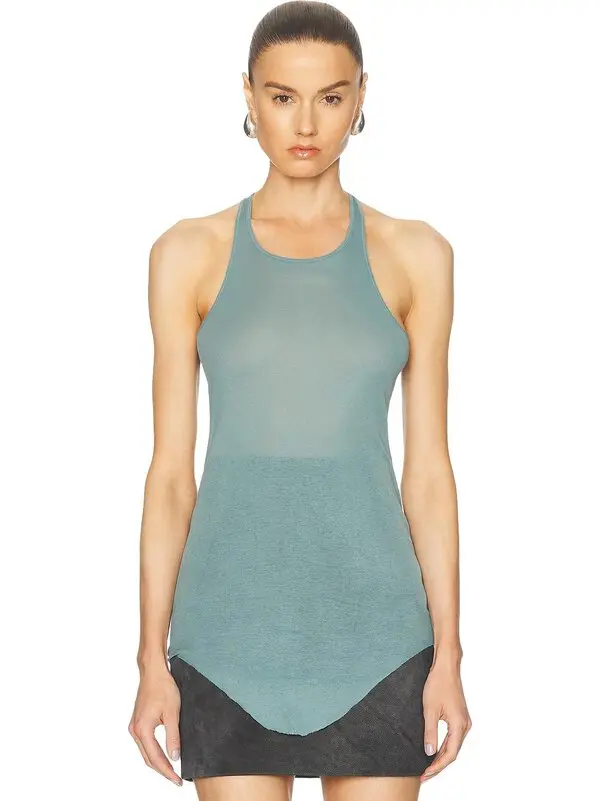 Rick Owens Basic Rib Tank Top - Mouthwash