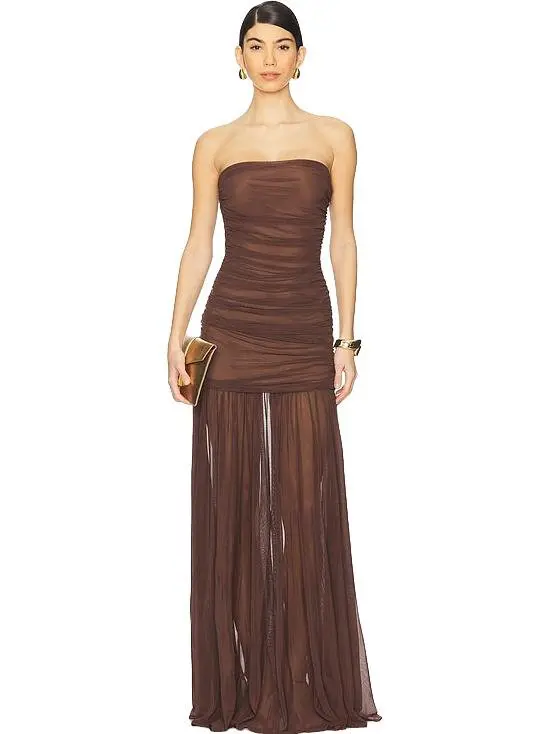Retrofete Adele Dress - Dark Chocolate