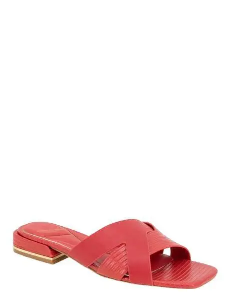 KENNETH COLE Issa Slide Sandal - Red Lizard