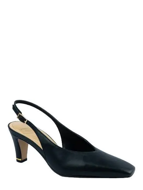 KENNETH COLE Meilani Slingback Pump - Black Leather