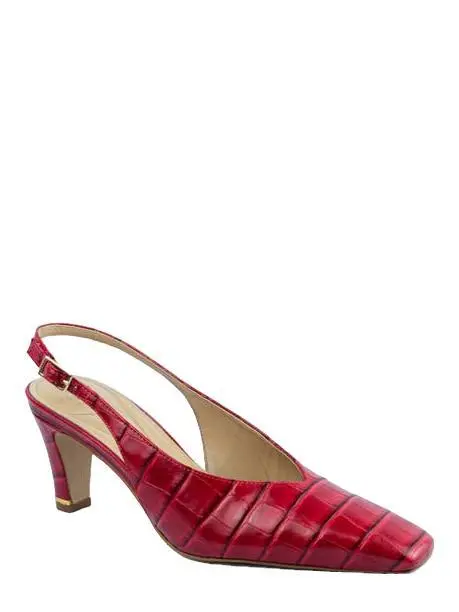 KENNETH COLE Meilani Slingback Pump - Cherry Croco