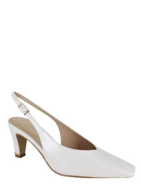 KENNETH COLE Meilani Slingback Pump - Ecru Patent