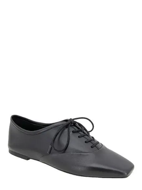 KENNETH COLE Justice Square Toe Oxford - Black Leather