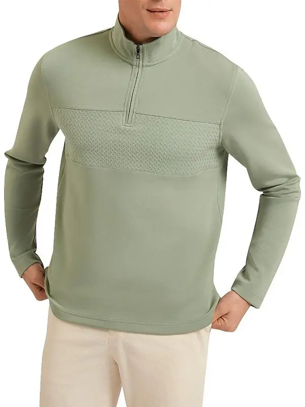 Ted Baker London Simonea Quarter Zip Sweater - Green