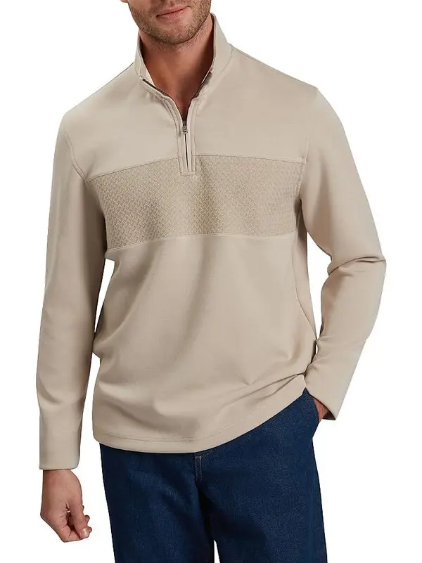 Ted Baker London Simonea Quarter Zip Sweater - Taupe
