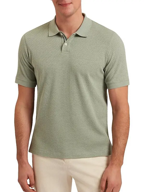 Ted Baker London Redman Textured Polo Shirt - Green