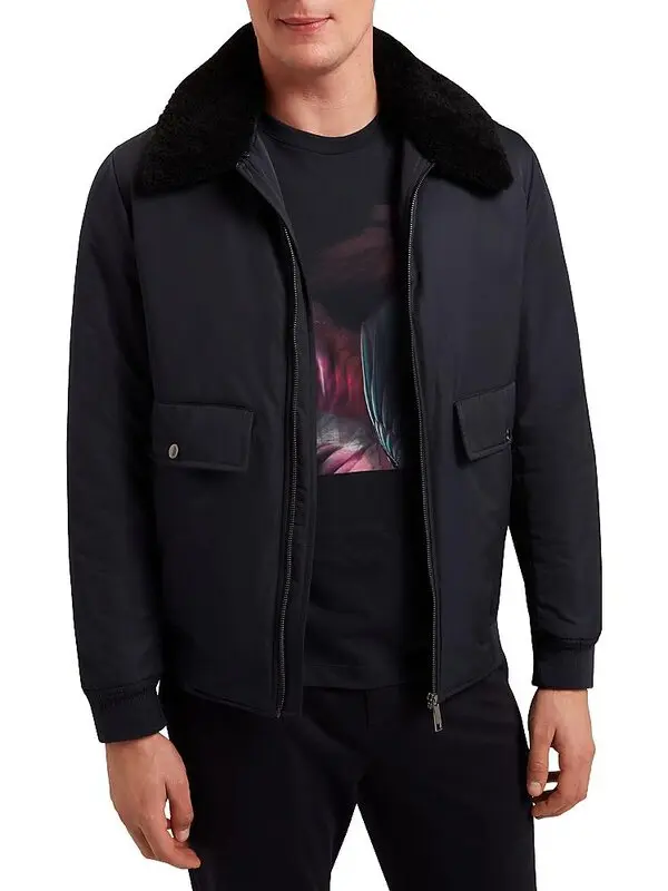 Ted Baker London Aviitore Bomber Jacket - Navy
