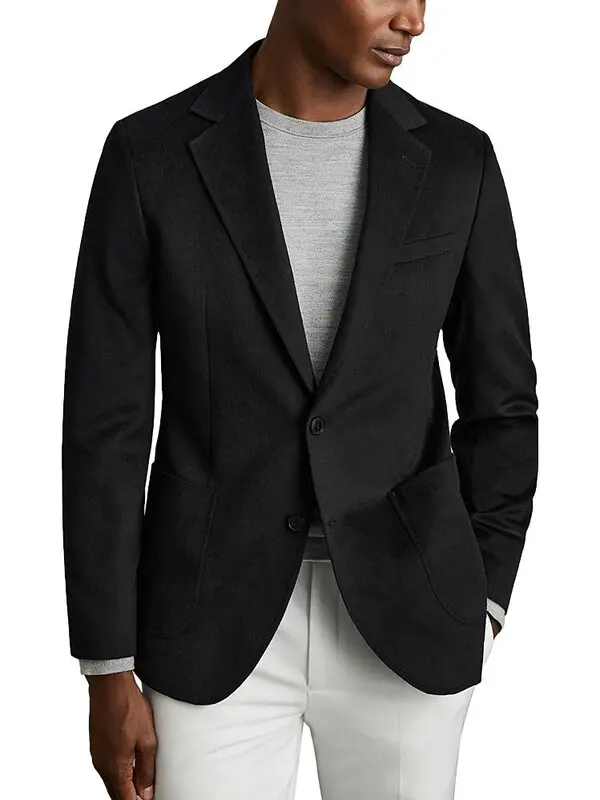 REISS Single Breasted Blazer With Gilet Insert - Navy