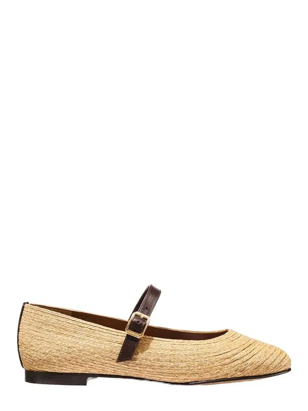 MARGAUX LONNBERG The Demi Jane Flat - Natural Raffia