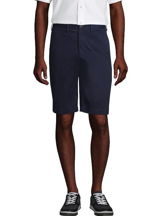 LANDS' END 11" Traditional Fit Chino Shorts - Radiant Navy
