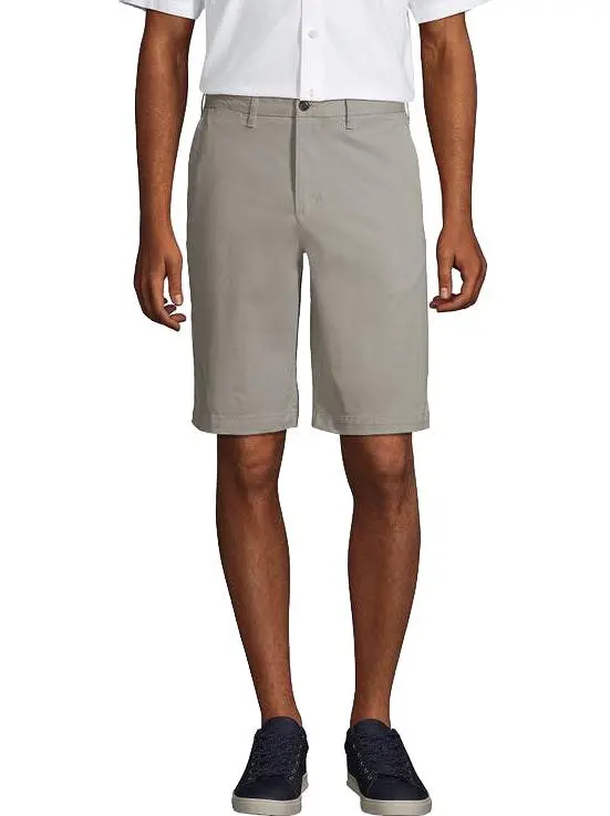 LANDS' END 11" Traditional Fit Chino Shorts - Soft Putty