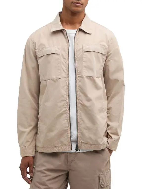 Barbour Glendale Zip Overshirt - Concrete