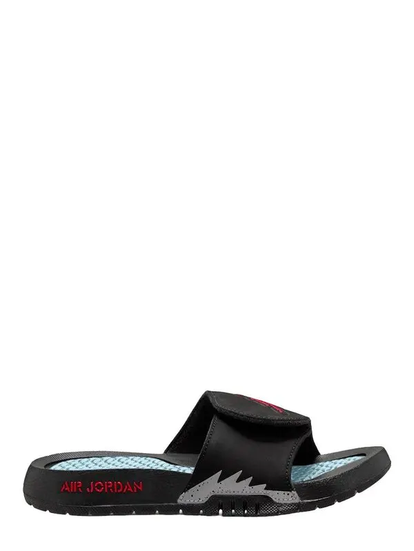 JORDAN Hydro 5 Retro Slide Metallic - Black/silver/fire Red