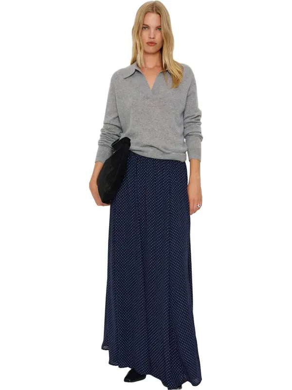 REFORMATION Gemma Maxi Skirt - Blue