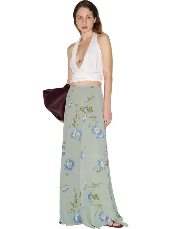 REFORMATION Gemma Maxi Skirt - Green