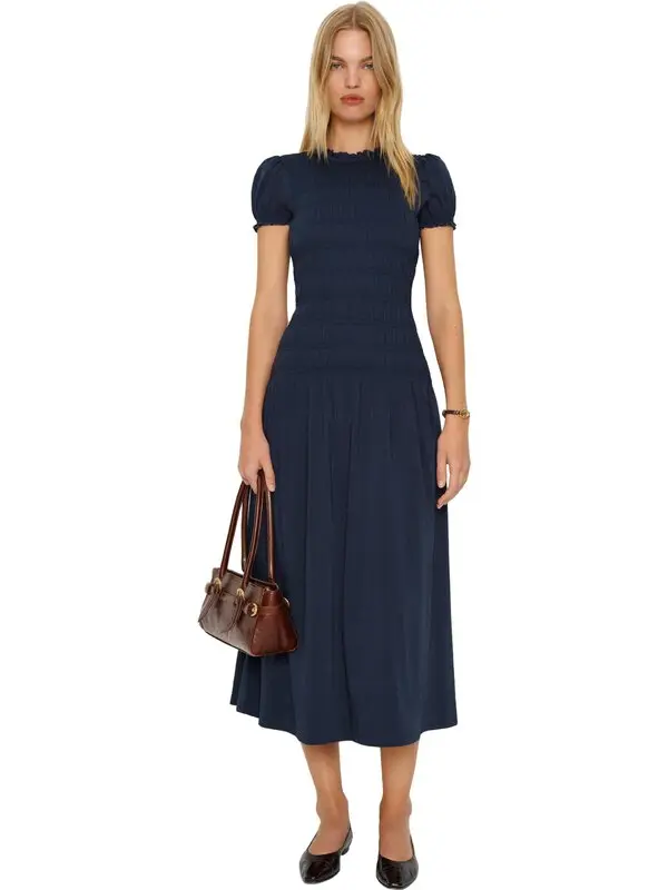 REFORMATION Kiria Midi Dress - Navy