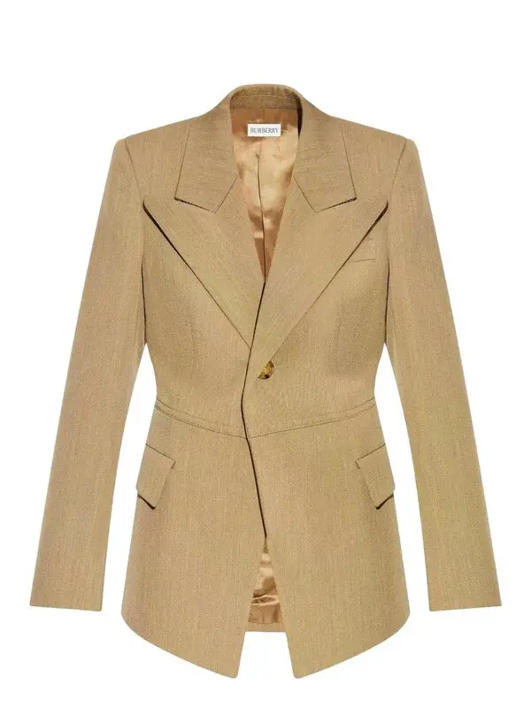 Burberry Wool Blazer - Neutrals