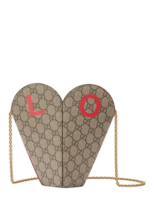 Gucci Valentine's Day Heart Bag - Beige/ebony