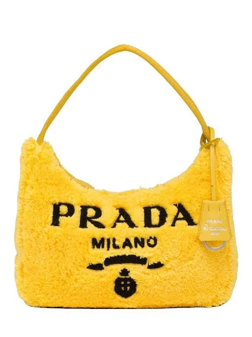 Prada Re-edition 2000 Terry Mini Bag - Yellow/black