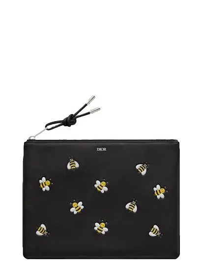Dior X Kaws Bee Pouch - Black